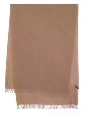 Fabiana Filippi Frayed-edges Scarf - Brown