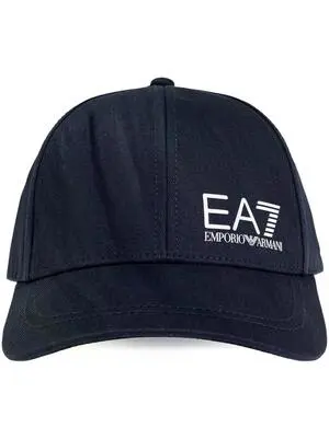 EA7 Logo-print Baseball Cap - Blue