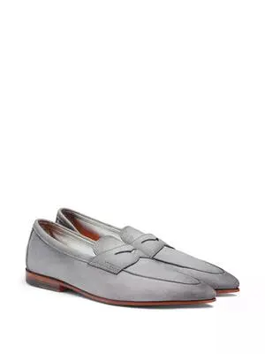 Santoni Carlo Leather Loafers