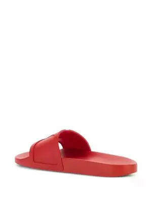 Valentino Garavani Rubber Slide Sandals - Red