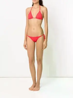 AMIR SLAMA Textured Triangle Bikini Set
