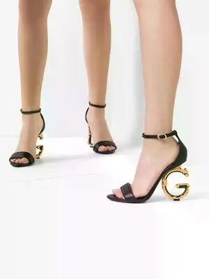Dolce & Gabbana Keira Baroque Dg Leather Sandals