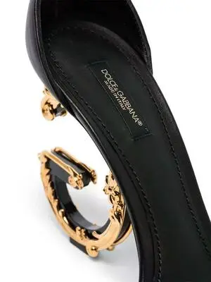 Dolce & Gabbana Keira Baroque Dg Leather Sandals