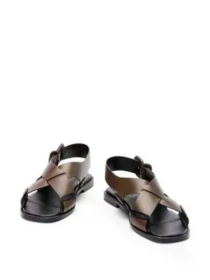 TOD'S Leather Sandals - Brown