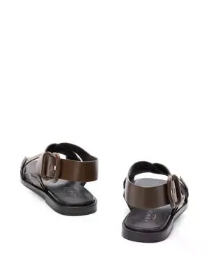 TOD'S Leather Sandals - Brown