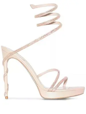 Rene Caovilla Crystal-embellished 120mm Stiletto Sandals