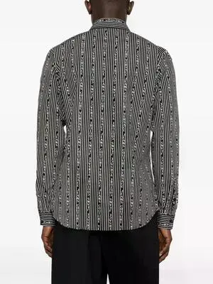 Versace Logo-print Striped Shirt