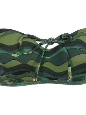 AMIR SLAMA Wave Print Bikini Set