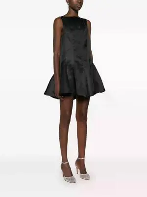 Khaite The Mags Silk Short Dress - Black