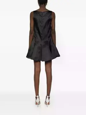 Khaite The Mags Silk Short Dress - Black