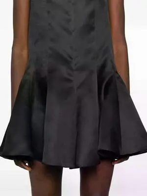 Khaite The Mags Silk Short Dress - Black