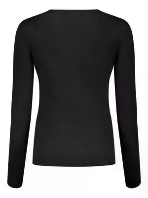 Valentino Garavani Intarsia-knit Logo Jumper - Black