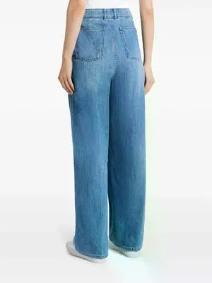 Michael Kors Pleated Cotton Denim Jeans