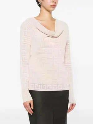 Givenchy 4g-jacquard V-neck Top