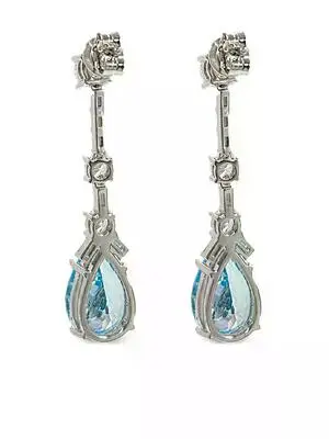 JUWELINA PARIS Aquamarine Drop Earrings