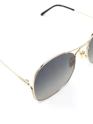 Chloé Logo-engraved Oversized Sunglasses