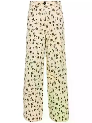 FORTE_FORTE Leopard-print Palazzo Pants