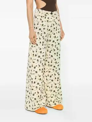 FORTE_FORTE Leopard-print Palazzo Pants