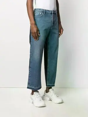 Valentino Garavani Dual Material Denim Trousers