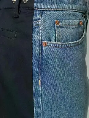 Valentino Garavani Dual Material Denim Trousers
