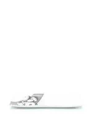 FORNASETTI Face-print Rectangular Tray