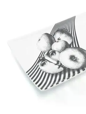 FORNASETTI Face-print Rectangular Tray