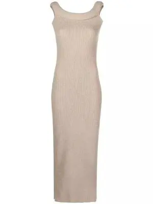TOTEME Off-the-shoulder Knitted Dress