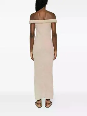 TOTEME Off-the-shoulder Knitted Dress