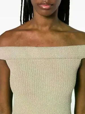 TOTEME Off-the-shoulder Knitted Dress