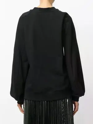 IOANA CIOLACU Oversized Printed Sweatshirt - Black