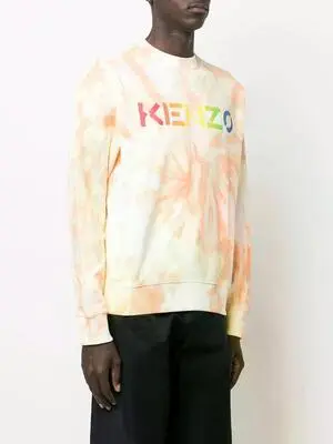 Kenzo Logo-print Tie-dye Sweatshirt