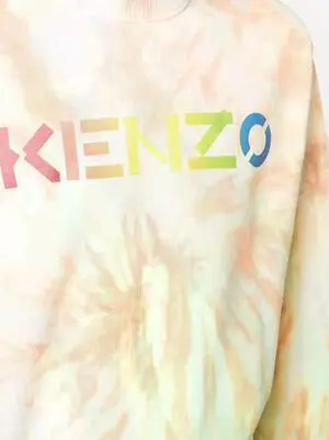 Kenzo Logo-print Tie-dye Sweatshirt