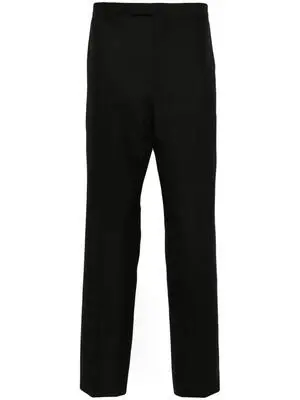 Gucci Logo-embroidered Twill Tailored Trousers