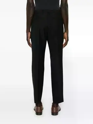 Gucci Logo-embroidered Twill Tailored Trousers