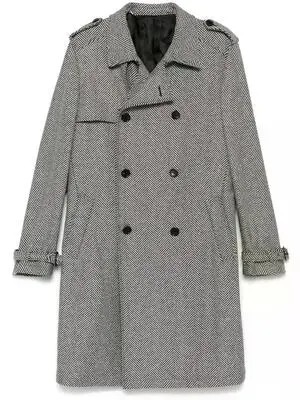 ERALDO Herringbone Virgin Wool Blend Coat