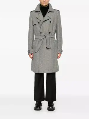 ERALDO Herringbone Virgin Wool Blend Coat