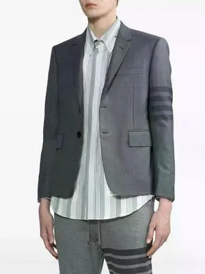 Thom Browne 4-bar Single-breasted Blazer - Grey