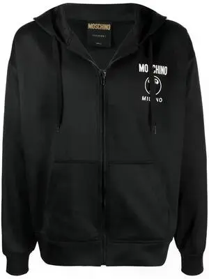 Moschino Zip Up Sweatshirts Hoodies For Men