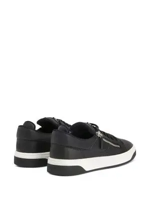 GIUSEPPE ZANOTTI Double-zip Low-top Sneakers - Black