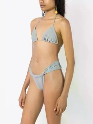 AMIR SLAMA Gathered Low-waisted Bikini Bottoms