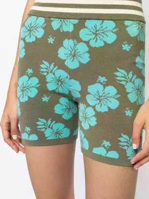 The Upside Aloha-knit Spin Shorts