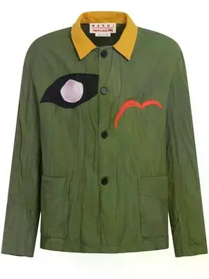 Marni Logo-patch Shirt Jacket
