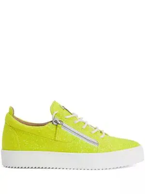 GIUSEPPE ZANOTTI Gail Glitter Sneakers - Yellow