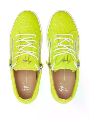 GIUSEPPE ZANOTTI Gail Glitter Sneakers - Yellow