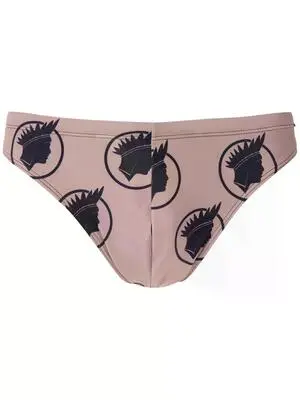 AMIR SLAMA Ndio Print Trunks - Neutrals