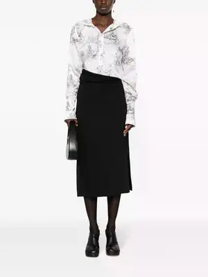 Coperni Graphic-print Hooded Blouse