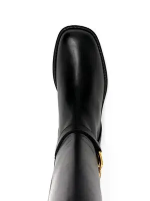 Bally Eloire Leather Long Boots