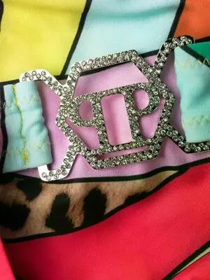 Philipp Plein Rainbow Patchwork-print Monokini