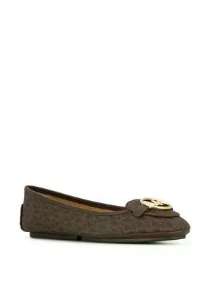 Michael Kors Grained Ballerina Flats - Brown