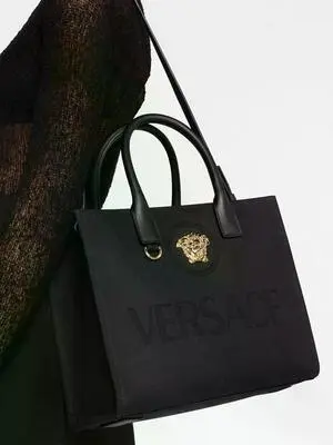 Versace La Medusa Canvas Tote Bag